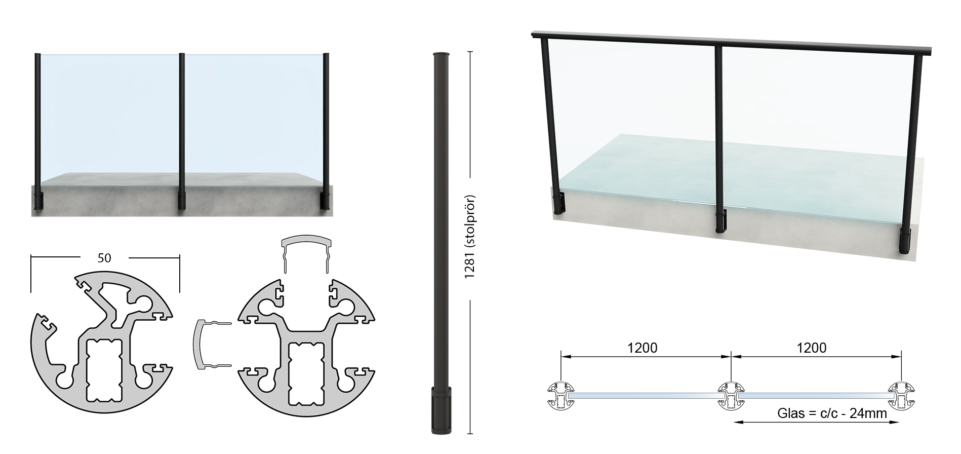 rexalround_S – Rexal räcken | uterum | glasväggar